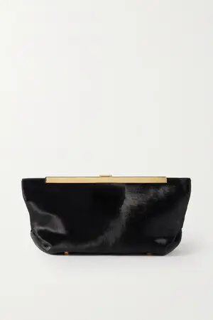 Khaite Aimee Calf Hair Clutch