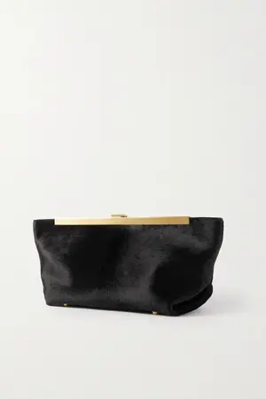 Khaite Aimee Calf Hair Clutch