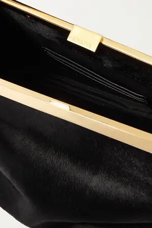 Khaite Aimee Calf Hair Clutch