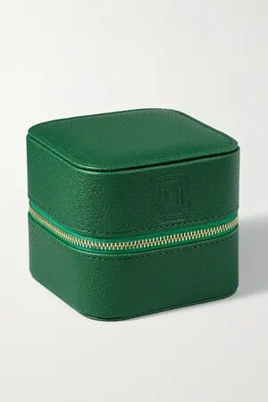 Mateo Vegan Leather Jewelry Case - Green