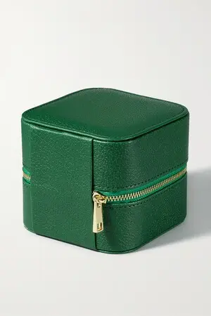 Mateo Vegan Leather Jewelry Case - Green