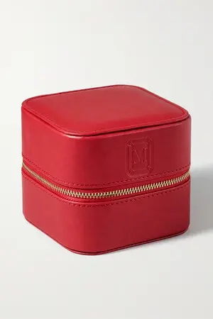 Mateo Vegan Leather Jewelry Case - Red