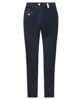 High Tapered Twill Pants - Blue