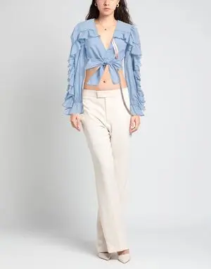 LA SEMAINE PARIS Ruched Top - Blue