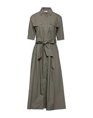 ANNA MOLINARI Midi Shirt Dress - Green
