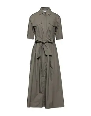 ANNA MOLINARI ANNA MOLINARI Midi Shirt Dress Military Green