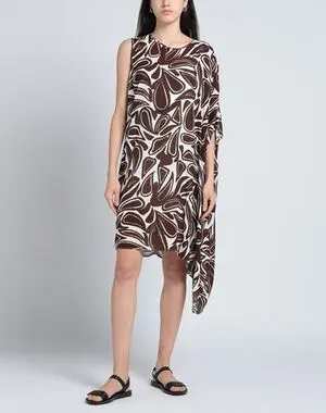 MEIMEIJ Mini Trapeze Dress - Brown
