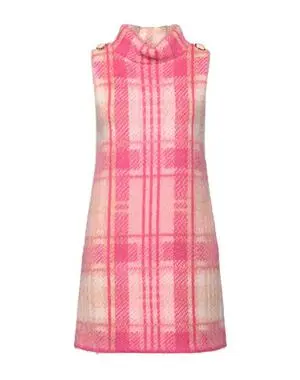 Elisabetta Franchi Mini Dress With Tartan Pattern