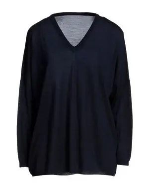 ARAGONA Midnight Merino Wool Sweater - Blue