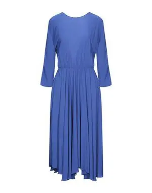JUCCA Bright Polyester Midi Dress - Blue