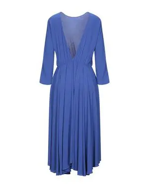 JUCCA Bright Polyester Midi Dress - Blue