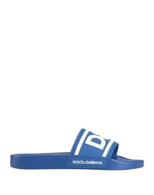 Dolce & Gabbana Synthetic Fiber Pool Slides Blue