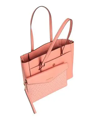 Michael Kors Textured Leather Shoulder Bag - Pink