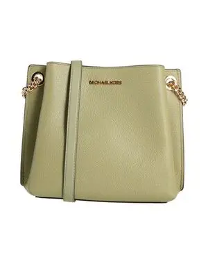 Michael Kors Leather Cross-body Bucket Bag - Sage Green