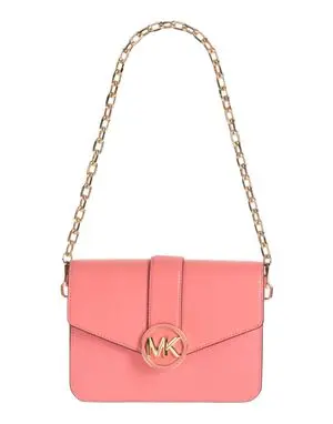 Michael Kors Leather Flap Shoulder Bag - Red