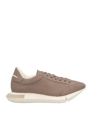 PALOMA BARCELO Soft Leather Sneakers Khaki