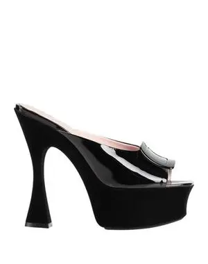 ROGER VIVIER Sandals In Soft Leather - Black