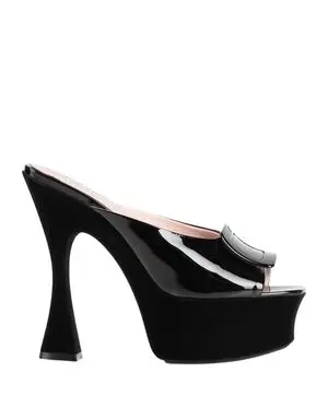 ROGER VIVIER Sandals In Soft Leather - Black