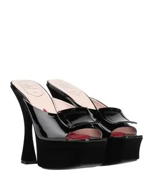 ROGER VIVIER Sandals In Soft Leather - Black