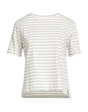 ARAGONA Striped Printed T-shirt - Grey