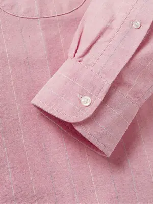 J. Crew Button-down Collar Striped Cotton Oxford Shirt Xs