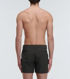 TOM FORD Side-buckle Swim Trunks - Black