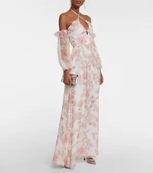 Giambattista Valli Off-the-shoulder Floral Gown