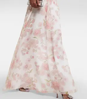 Giambattista Valli Off-the-shoulder Floral Gown