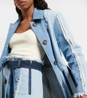TOD'S Belted Denim Coat
