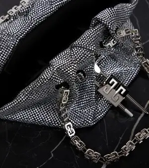 Givenchy Kenny Mini Crystal-embellished Shoulder Bag