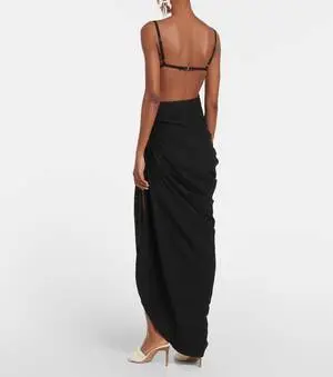 Jacquemus La Robe Saudade" Maxi Dress - Black