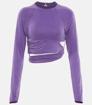 Jacquemus Le T-shirt Espelho Cutout Crop Top