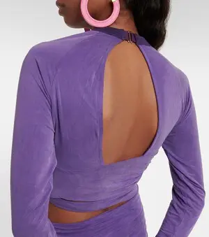 Jacquemus Le T-shirt Espelho Cutout Crop Top