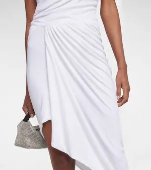 Alexandre Vauthier Asymmetrical Halterneck Midi Dress