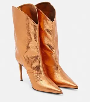 Alexandre Vauthier Leather Ankle Boots