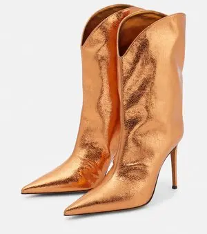 Alexandre Vauthier Leather Ankle Boots