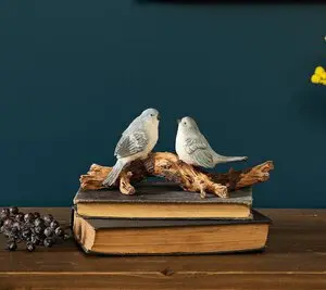 MELROSE Birds On Branch Tabletop Figurine
