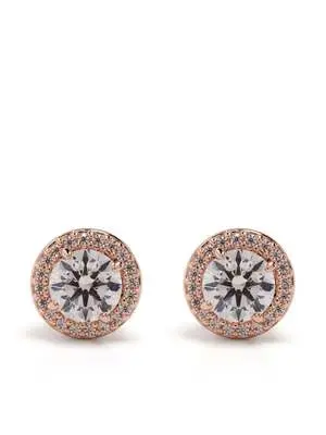 SWAROVSKI Constella Rose Gold-Tone Zirconia Stud Earrings Gold