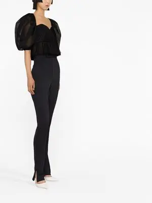 ANOUKI High-waisted Slit-detail Trousers