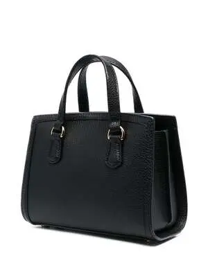 Michael Kors Logo-plaque Leather Tote Bag - Black