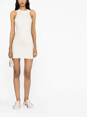 Off-White Logo-print Minidress - White