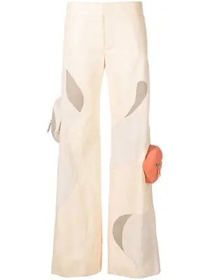 Off-White Beige Cargo Trousers