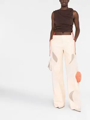 Off-White Beige Cargo Trousers