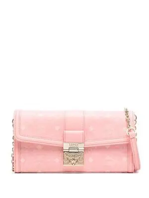 Mcm Large Tracy Crossbody Wallet - Pink