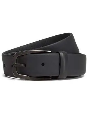 Zegna Leather Belt - Black