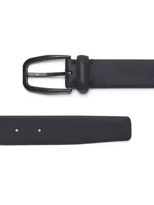Zegna Leather Belt - Black