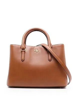 Ralph Lauren Marcy 26 Leather Tote Bag - Brown