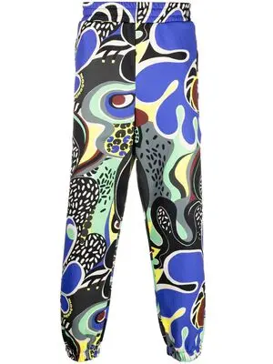 Moschino Graphic-print Track Pants - Black
