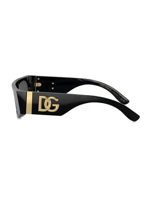 Dolce & Gabbana Logo-plaque Rectangular Sunglasses