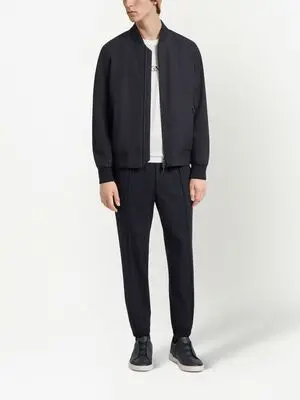 Zegna Trofeo Elements Wool Bomber Jacket - Blue